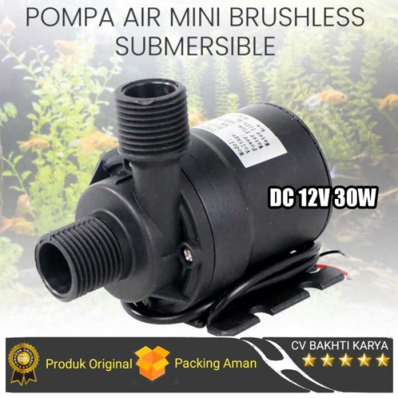 Promo Cn Pompa Air Mini Brushless Submersible Aquarium Dc 12V 30W ...