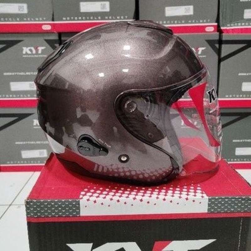Promo Kyt Kyoto Solid Gun Metal Diskon 23% Di Seller Fustore - Kebon ...