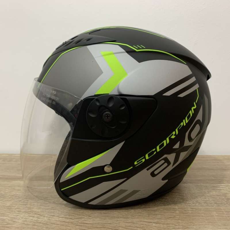 Promo Helm Vision Axo (kuning) Hitam Doff Helem Dewasa Helmet Sni ...