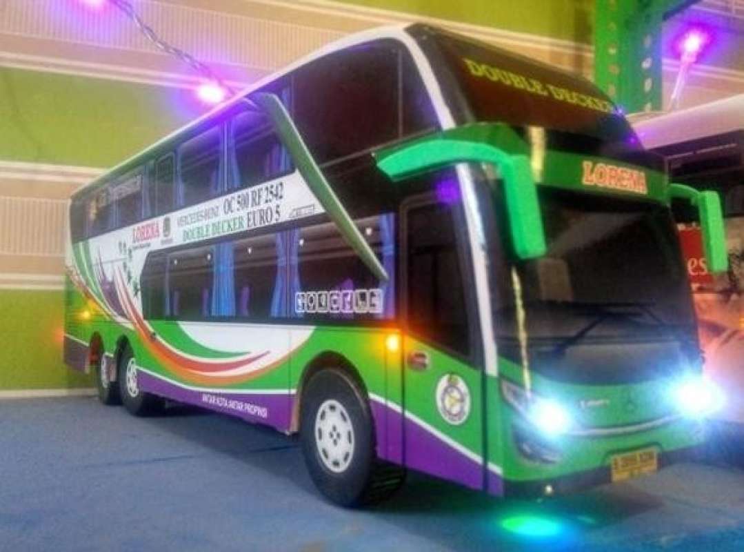 Promo Miniatur Bus Bis Lorena Double Decker Lampu Diskon 23 Di Seller Enzo Store Tegal Alur