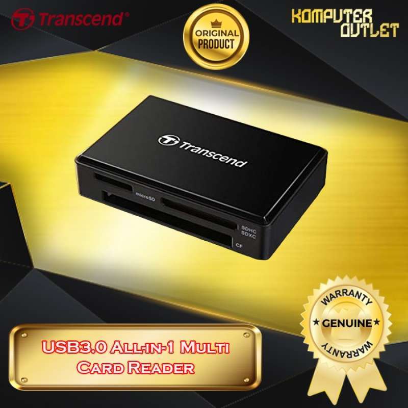 Promo Transcend TS-RDF8W2 USB 3.0 All-in-1 Multi Card Reader Diskon 23% ...