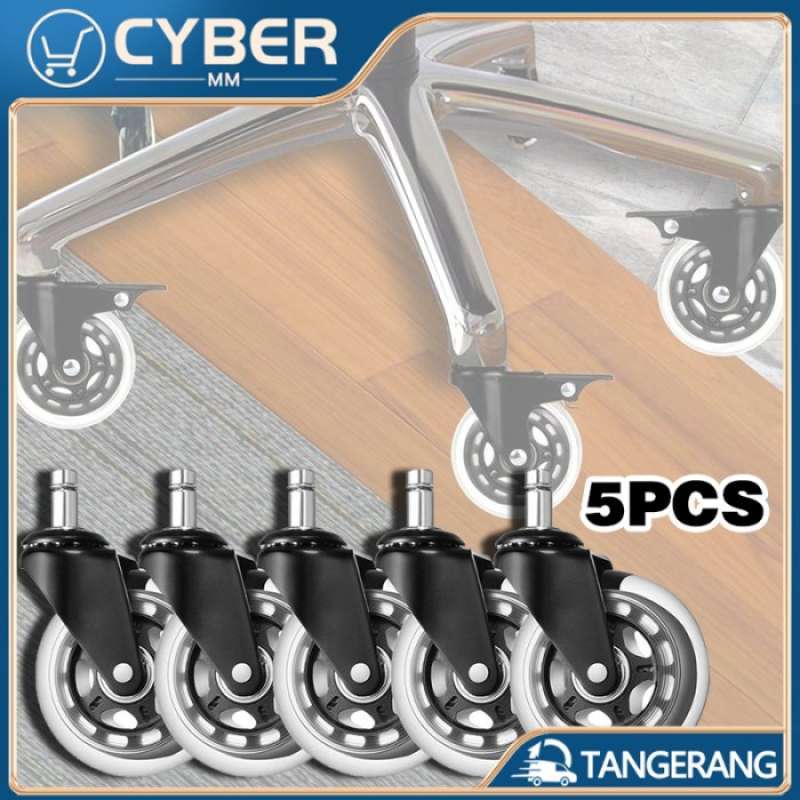 Promo 2.5/3 Inch Roda Pengganti Kursi Kantor Polyurethane Roda Office ...
