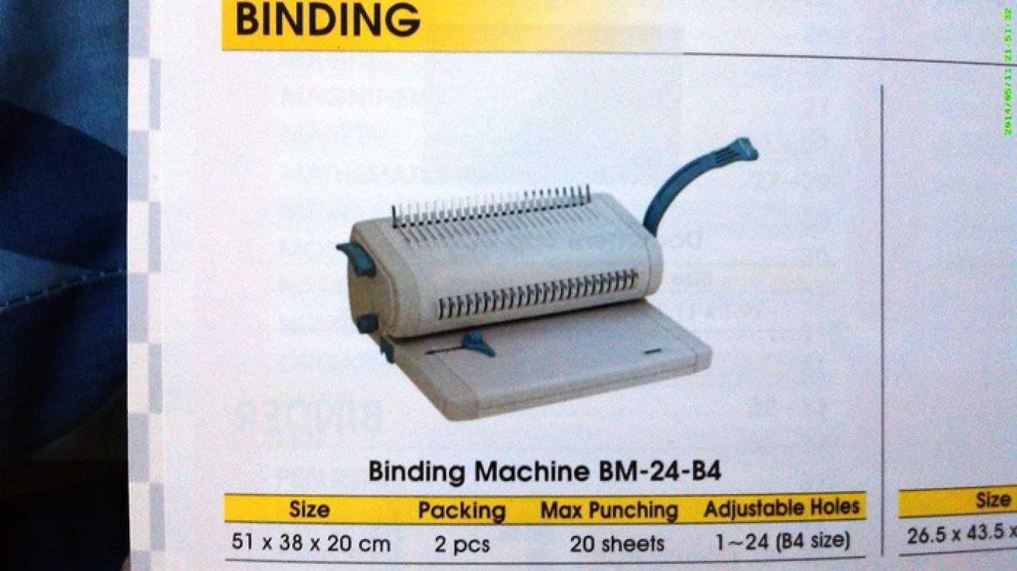 Promo Mesin Binding Spiral Plastik Joyko Body Besi Heavy Seri Bm 24