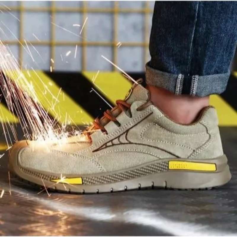 Jual Sepatu Safety Ringan Ujung Besi Sepatu Safety Casual Anti Smash ...