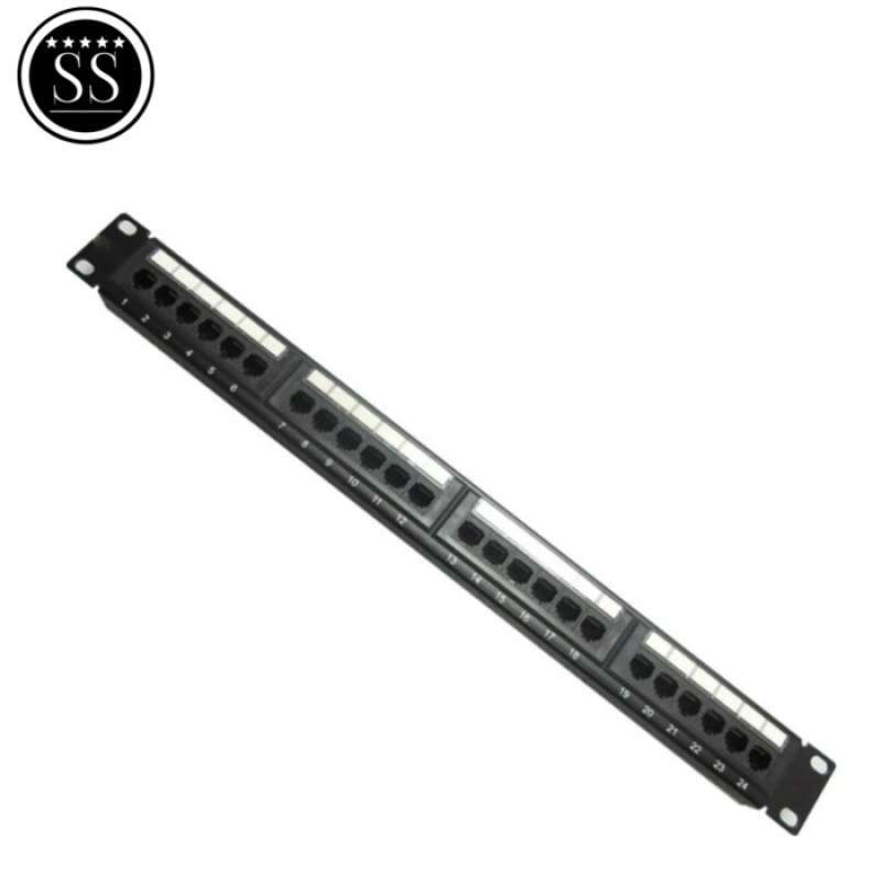 Promo Cat5e Pro Rj45 Patch Panel 24 Port For 1u 19 Inch Server Rack ...