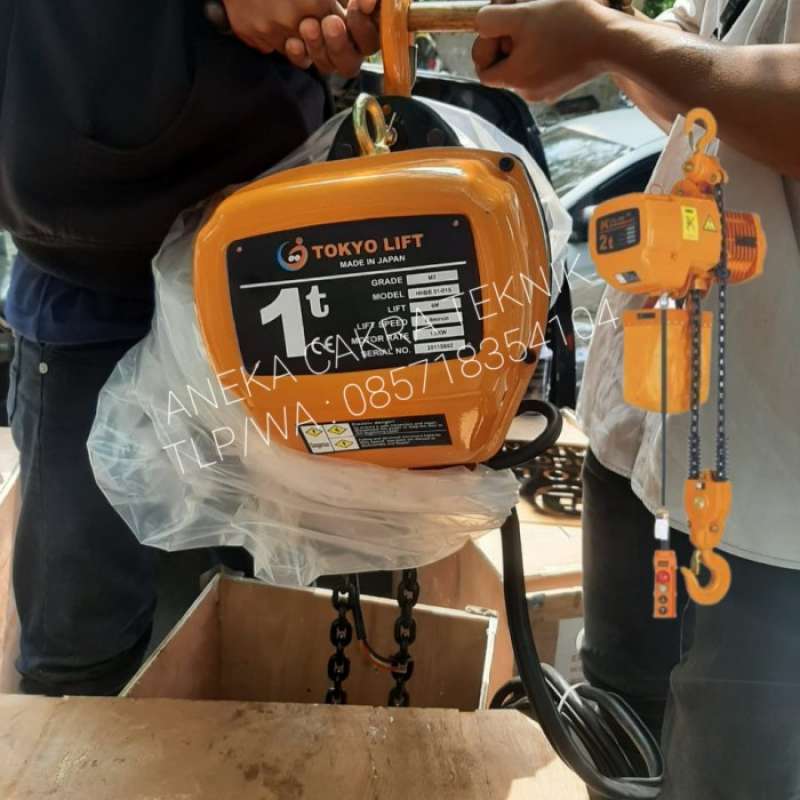 Promo Electric Chain Hoist 1 Ton x 12 meter 380Volt TOKYO LIFT JAPAN ...
