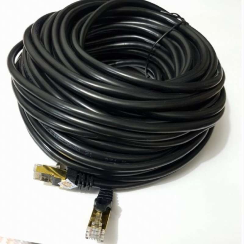 Promo Cable Lan Cat 7 30 meter NYK Original Gold Plate 10 Gbps Diskon ...