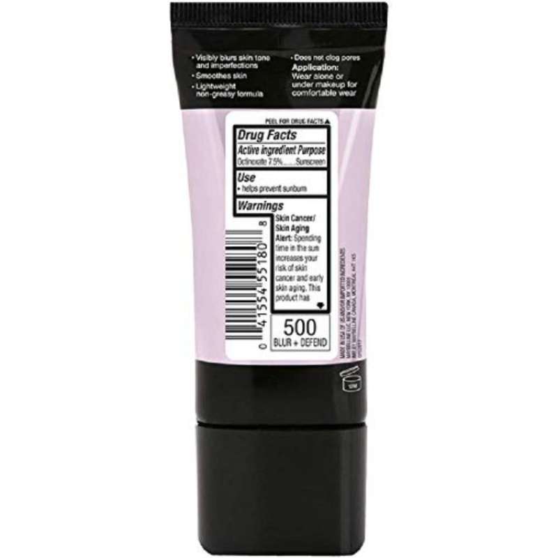 Jual Maybelline New York-primer Makeup, Blur+ Defend, 1 Fl Oz (1 Count ...