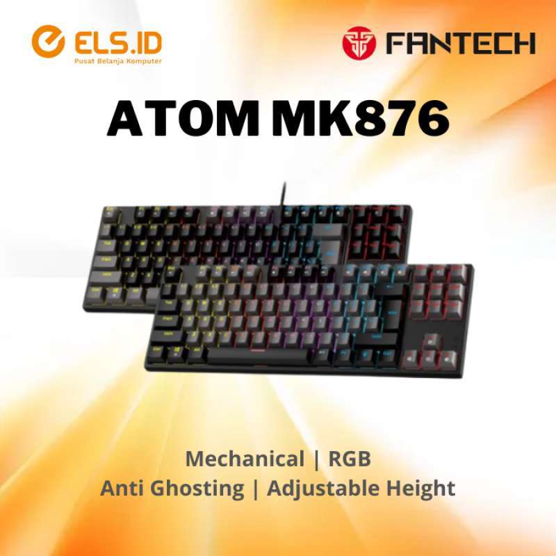 Promo Fantech ATOM MK876 RGB Gaming Mechanical Keyboard TKL Diskon 9% ...