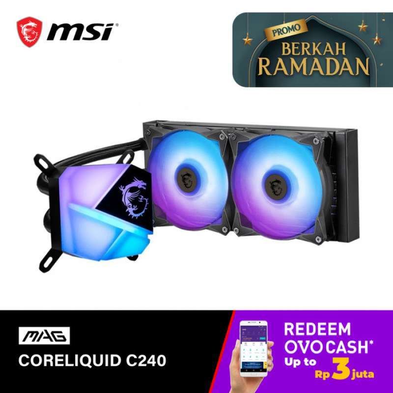 Jual MSI MAG CORELIQUID C240 240 CPU Liquid Cooler Cooling di Seller ...
