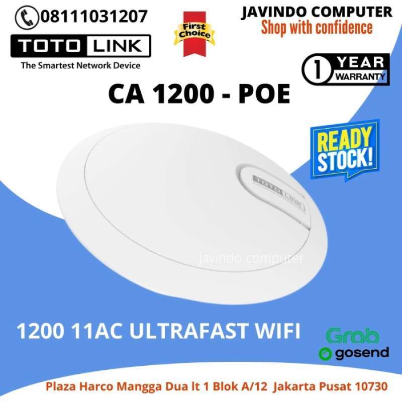 Promo Totolink Ca1200-poe - Ac1200 Wireless Dual Band Ceiling Mount Ap ...