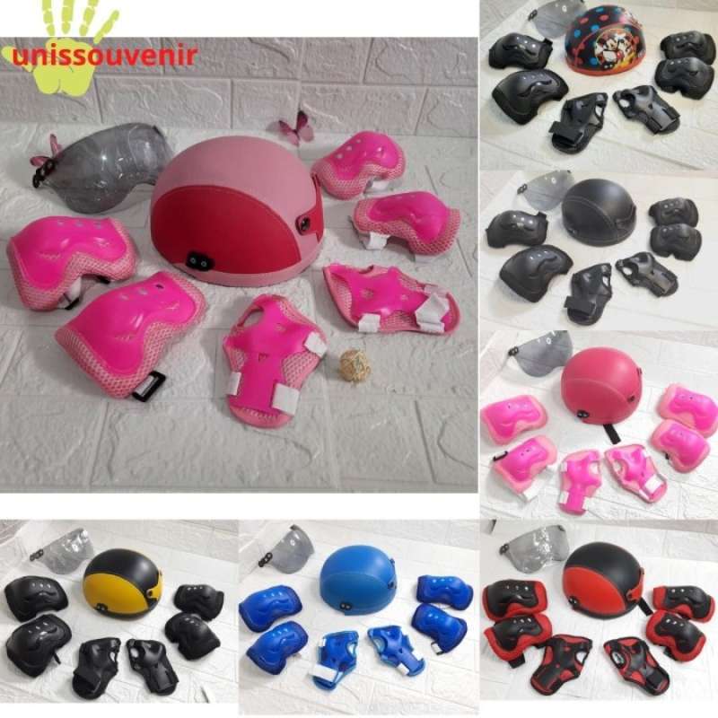 Promo Helm Sepeda Anak Dan Helm Sepatu Roda Polos Dan Motif Lengkap ...