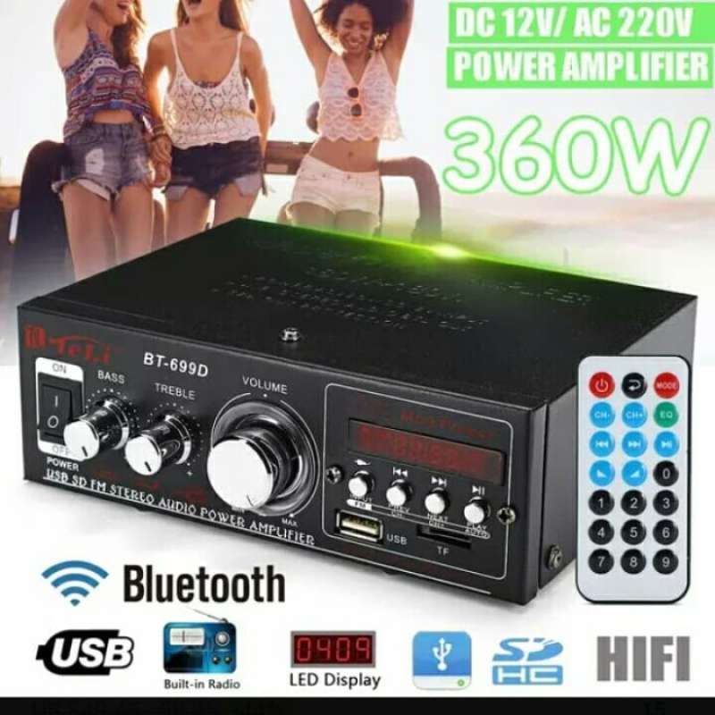 Jual Ampli mini Teli 699D Bluetooth di Seller Platinum Storee ...