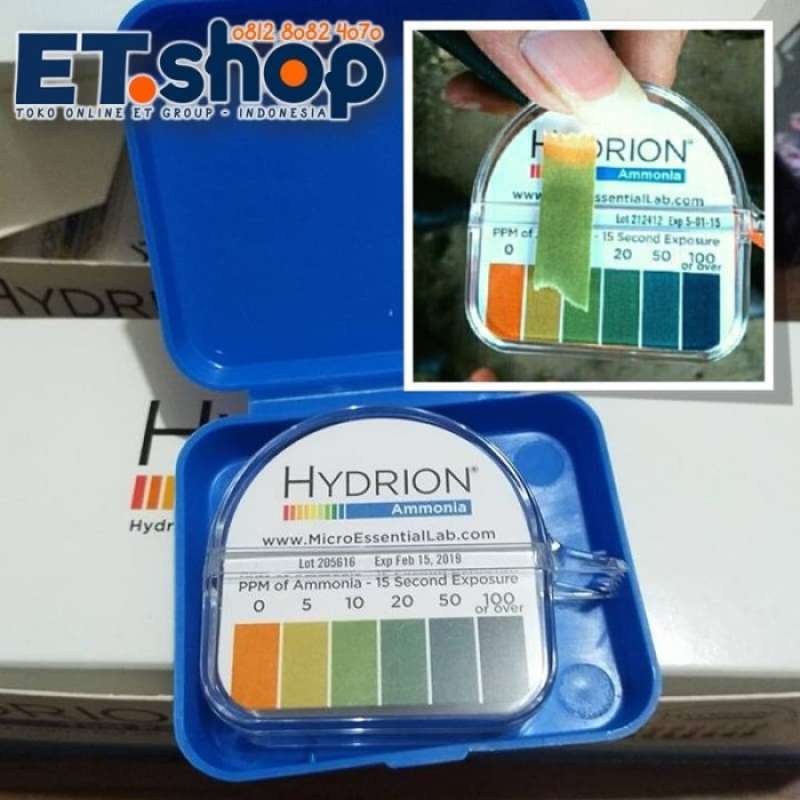 Promo Tes Kit Amonia | Kertas Uji Amoniak | Hydrion Am-40 Ammonia Test ...