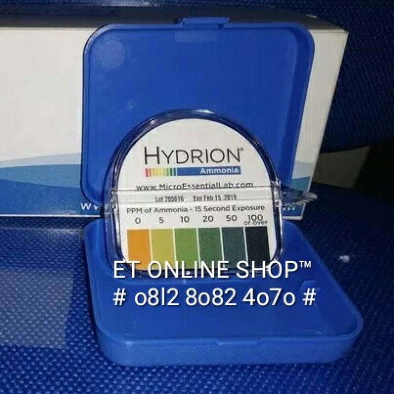 Promo Tes Kit Amonia | Kertas Uji Amoniak | Hydrion Am-40 Ammonia Test ...