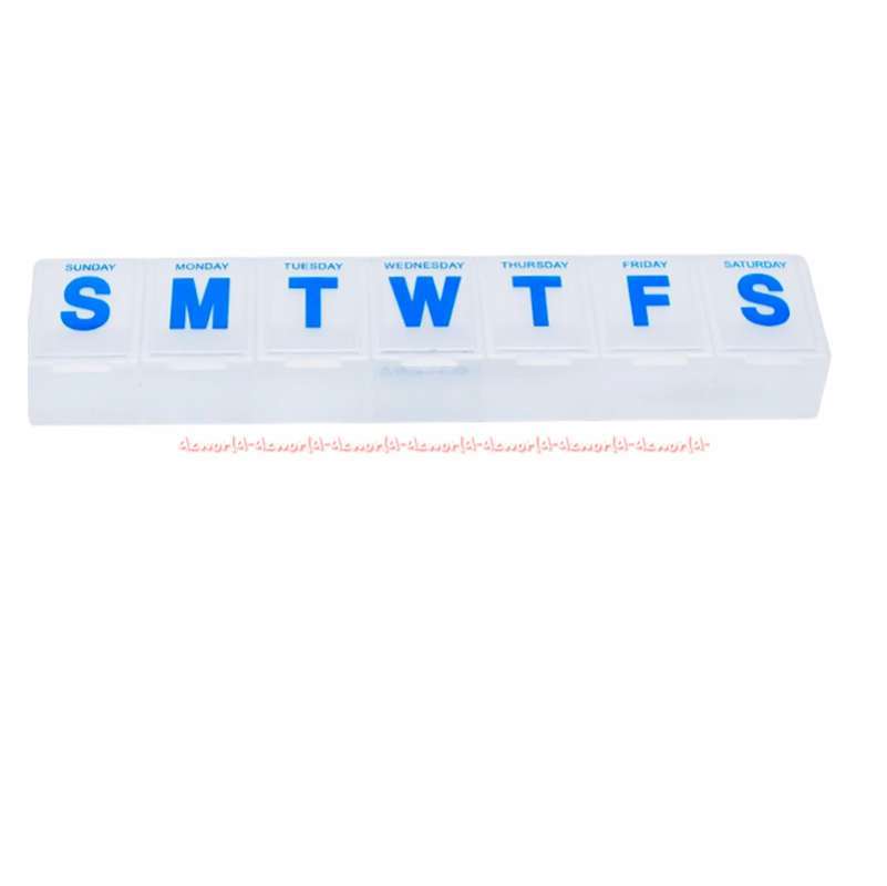 Jual Galena Medicine Box 7days Kotak Obat Sekat 7hari Transparan 7 ...