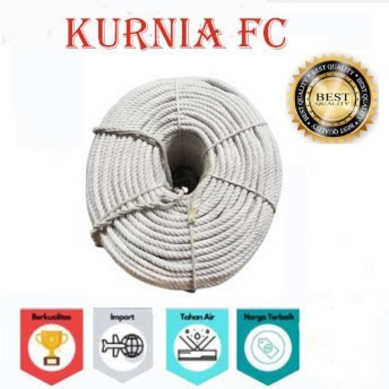 Promo Tali Tambang Besar 10mm Kuralon Tali Tambang Kain Putih - Per ...