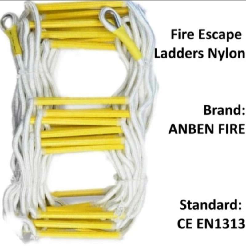 Promo Tangga Darurat Tali Nylon / Tangga Tali Kapal 15 Meter Diskon 23% ...