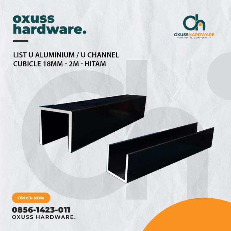 Jual List U Aluminium / U Channel Cubicle 18Mm - 2M - Hitam di Seller Hithsant - Kapuk, Kota ...