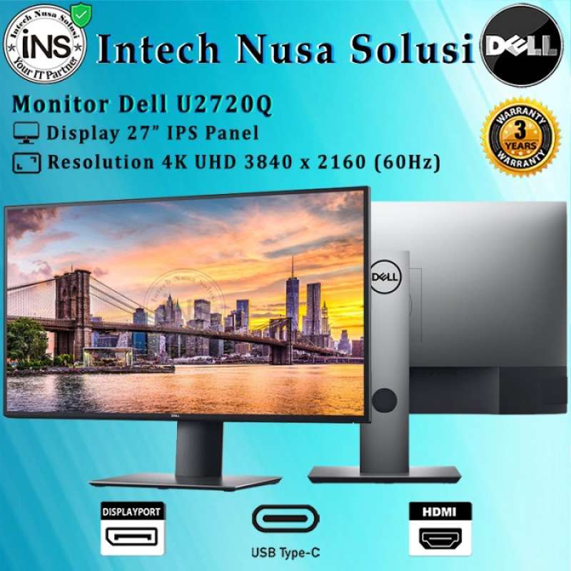 Promo DELL LED Widescreen 27 Inch Monitor U2720Q 4K UltraSharp Diskon ...