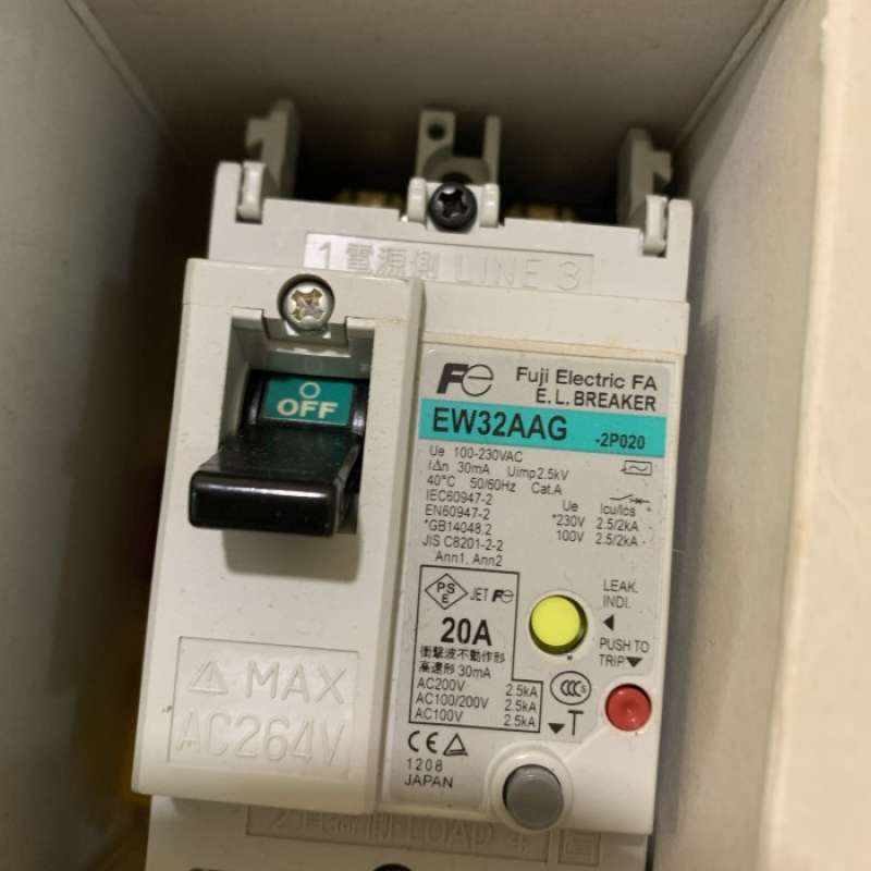 Promo ELCB fuji EW32AAG 2P 20a 30ma asli jepan Diskon 23% di Seller Maslika Store - Kalibata ...