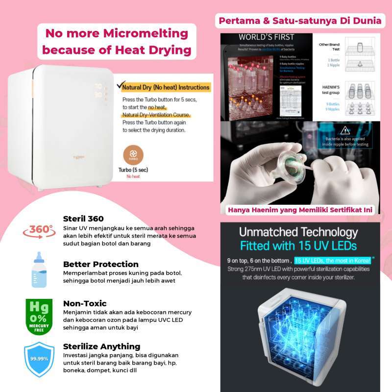 Jual Haenim Uv Sterilizer F5 (smart Flex) Di Seller Haenim Official ...