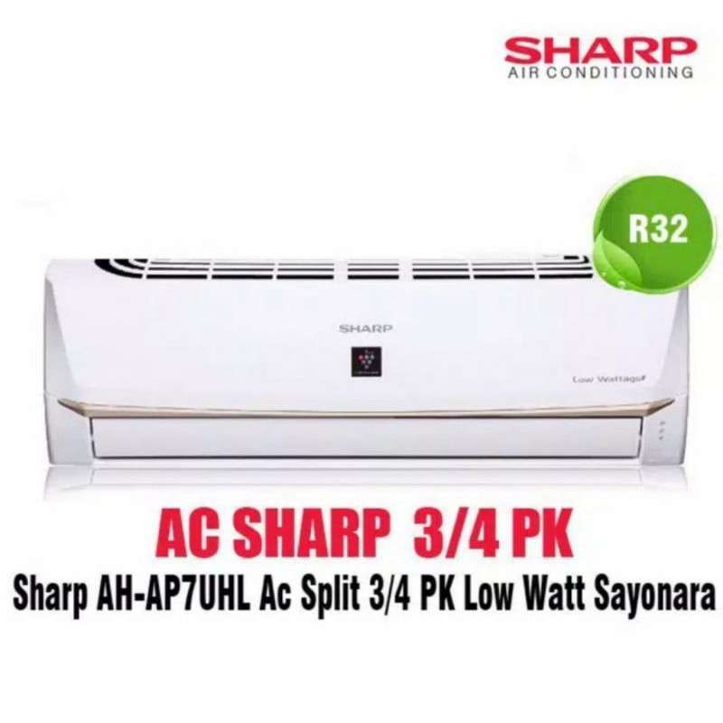 Promo Ac Sharp 3-4 Pk 3-4pk Ah-a7uhl Low Watt Sayonara Plus Pasang Solo Kota Diskon 22% Di ...