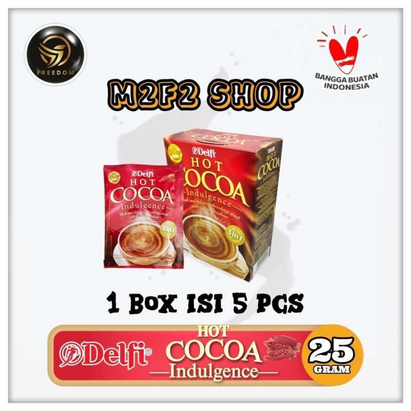 Promo Delfi Hot Cocoa Indulgence 3in1 | Bubuk Kakao Sachet MT - 25 gr (Kemasan 1 Box) Diskon 16% ...