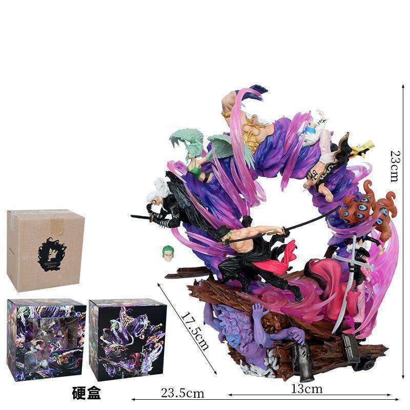 Promo One Piece 23cm Throne Zoro Figure Chief Officer The King Of Hell ...