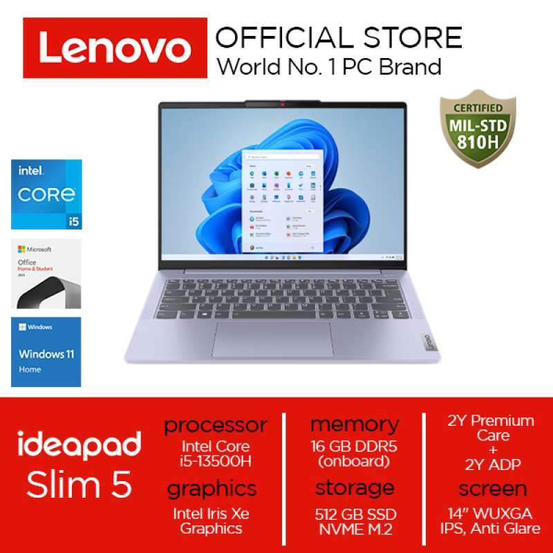 Promo Lenovo Ideapad Slim I Irl Core I H Gb Gb W Ohs Violet Diskon Di