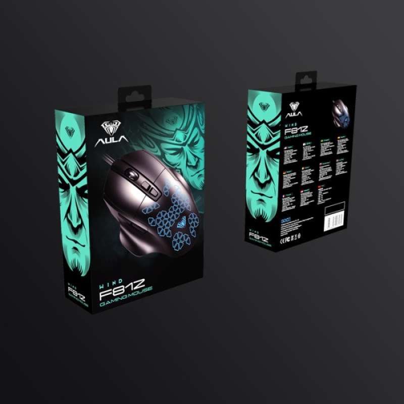 Promo Mouse Gaming Hexagonal Style Aula F-812 Macro - Rgb Effect ...