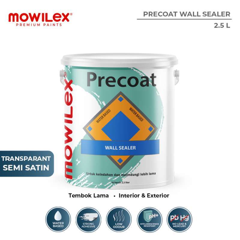 Promo Mowilex Precoat Wall Sealer Tembok Cat Dasar Interior 2 5 L