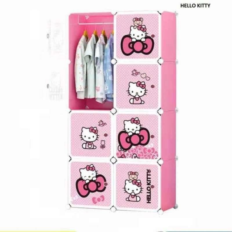 Promo Lemari Plastik 2X4/Lemari Pakaian Karakter/Lemari Gantung/ Hello ...