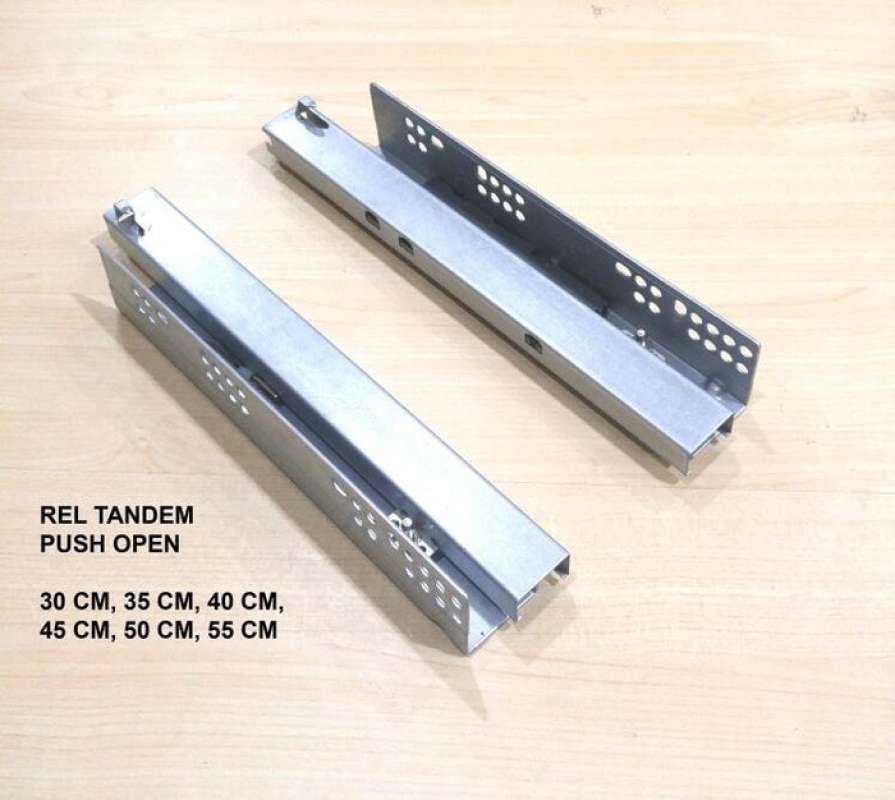 Promo Huben Td28 (450 Mm) Rel Laci Tandem Push To Open Double Extension ...