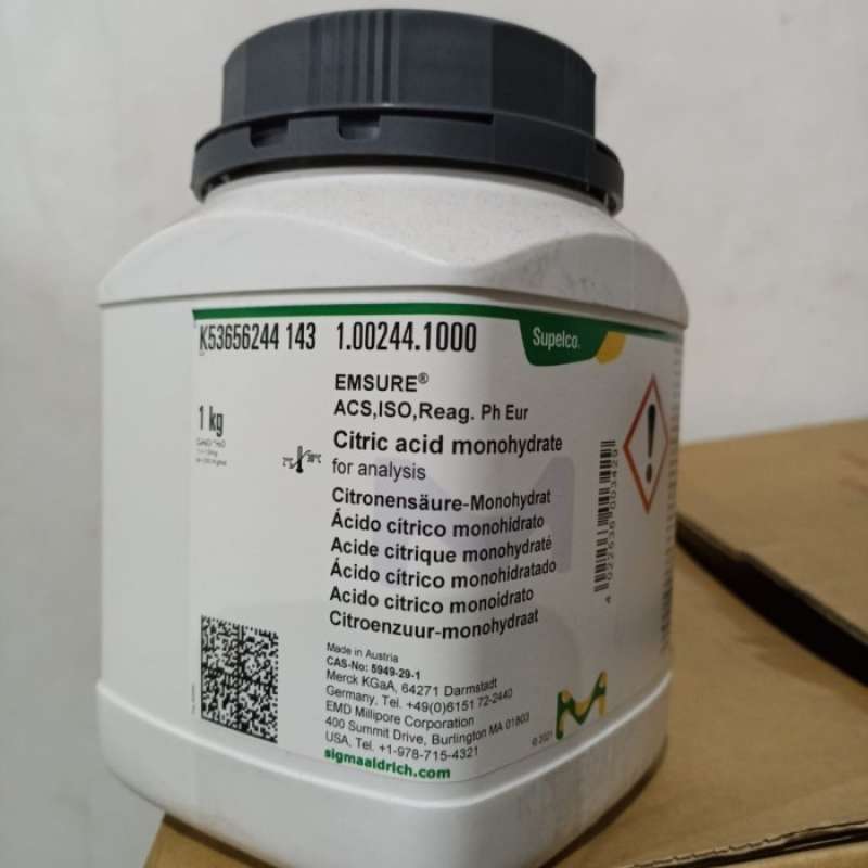 Promo Citric Acid Monohydrate Merck 1kg 1.00244.1000 Diskon 17% Di ...