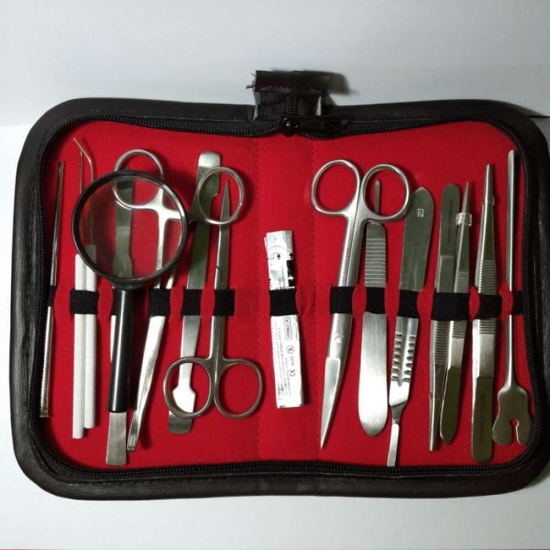 Jual Alat Bedah Kodok - Alat Bedah Ikan - Dissecting Set Marwa Lengkap ...