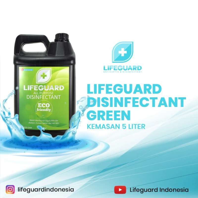 Promo Disinfektan Real Foodgrade Resmi Kemenkes Lifeguard Hijau Indoor ...