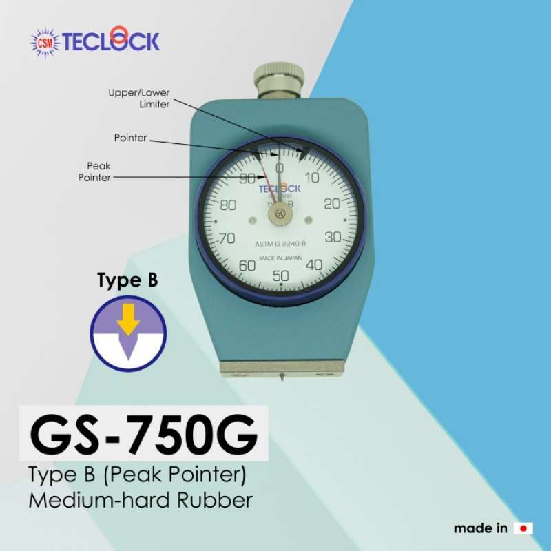 Promo Teclock - Durometer Hardness Tester Shore B, Type: Gs-750g Diskon ...