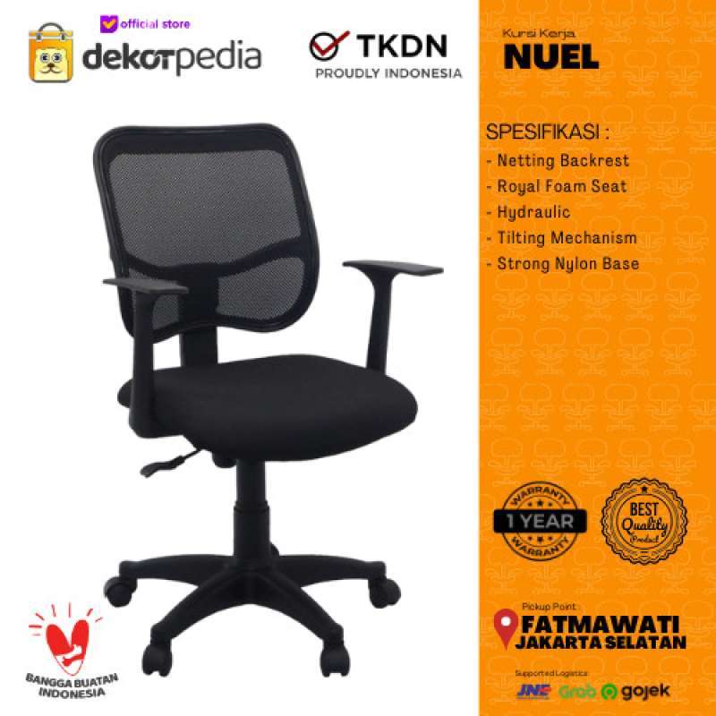 Promo Kursi Kerja Kursi Kantor Kursi Jaring Nuel (baru) Diskon 23% Di ...
