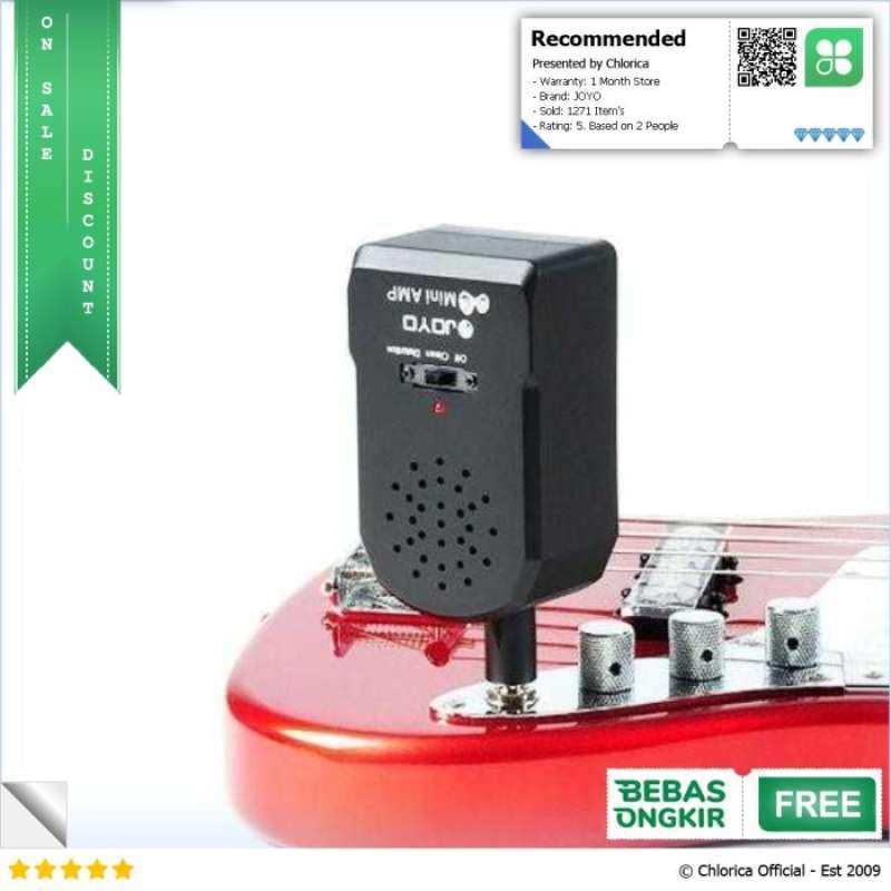 Promo JOYO Amplifier Gitar Mini - JA-01 Diskon 23% di Seller Qeira ...