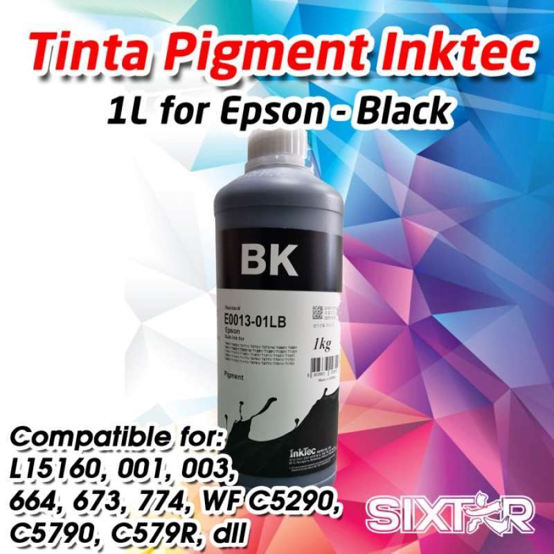 Promo Tinta Pigment Inktec Printer Epson E0013-01L Wf C5290 C5790 774 664 1L Diskon 23% di ...