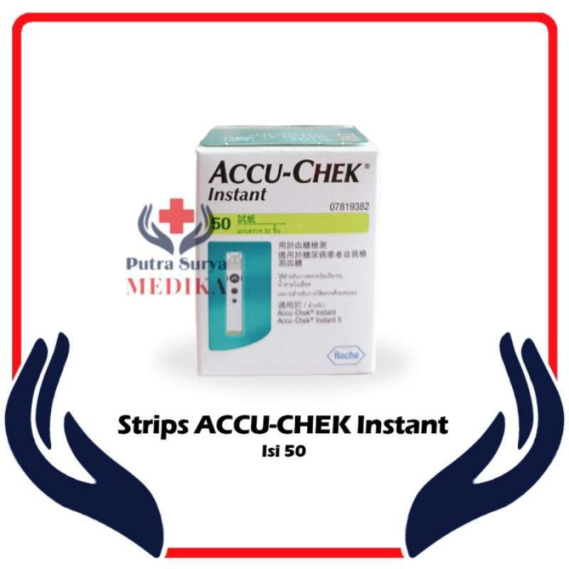 Jual Accu Chek Instant Strip Glucose-gula darah Accu Check isi 50 di ...