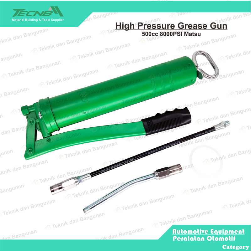 Jual Pompa Gemuk Angin High Pressure Grease Gun 500cc Matsu di Seller ...