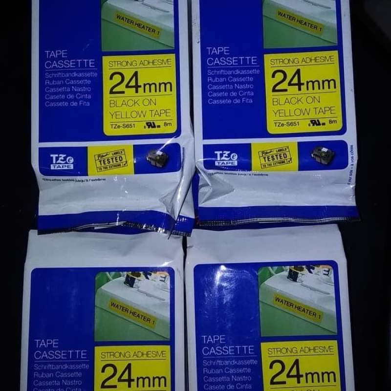 Promo Tze-651 24mm Hitam Pada Kuning Standar Kaset Kaset Tz Dilaminasi ...