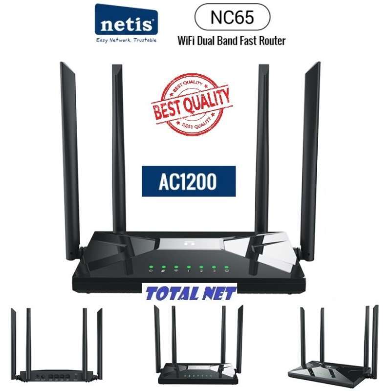 Promo Netis Nc65 Ac1200 Wireless Dual Band Gigabit Router Diskon 24% Di ...