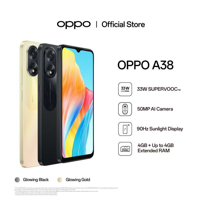 Jual OPPO A38 di Seller OPPO STORE - Gunung Ibul, Kota Prabumulih | Blibli