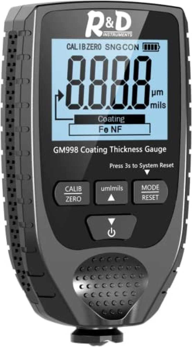 Jual Paint Thickness Gauge GM998 Car Coating Thickness Meter for Used ...