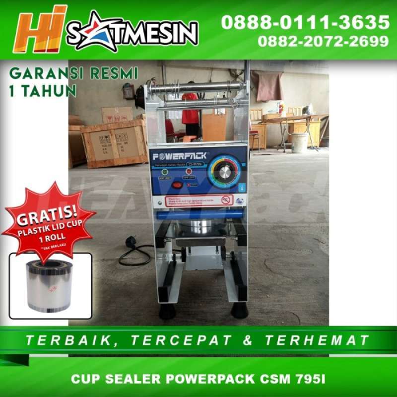 Promo Cs-m795i Mesin Penyegel Gelas Plastik Manual Cup Sealer Powerpack ...