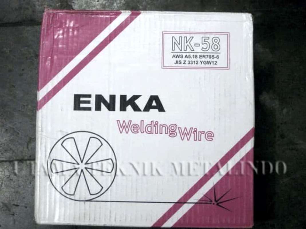 Jual Kawat Las ENKA NK-58 Diameter 0,8mm - AWS ER 70S-6 (GMAW) Mig Wire CO2 di Seller Himaga ...