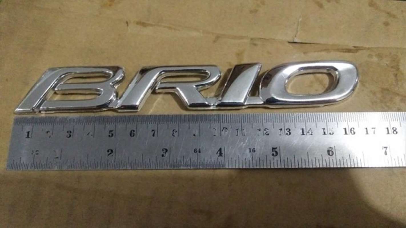 Jual Emblem Logo Sticker Tempelan Tulisan Brio Panjang 17 Cm Di Seller ...